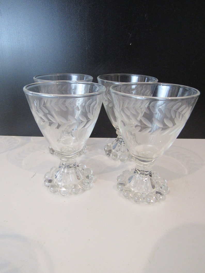 Vintage Anchor Hocking Etched Laurel BERWICK Boopie Beaded - Etsy