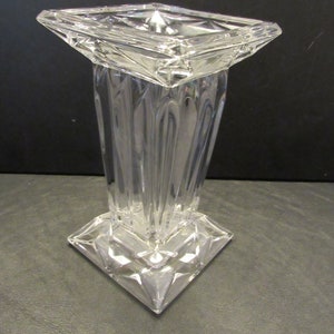 Vintage Lead Crystal Vase Column Style Flower Vase Minimalist Neo ...