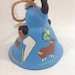 Vintage Folk Art Rustic Clay Bell on Rope Mexico Terra Cotta - Etsy