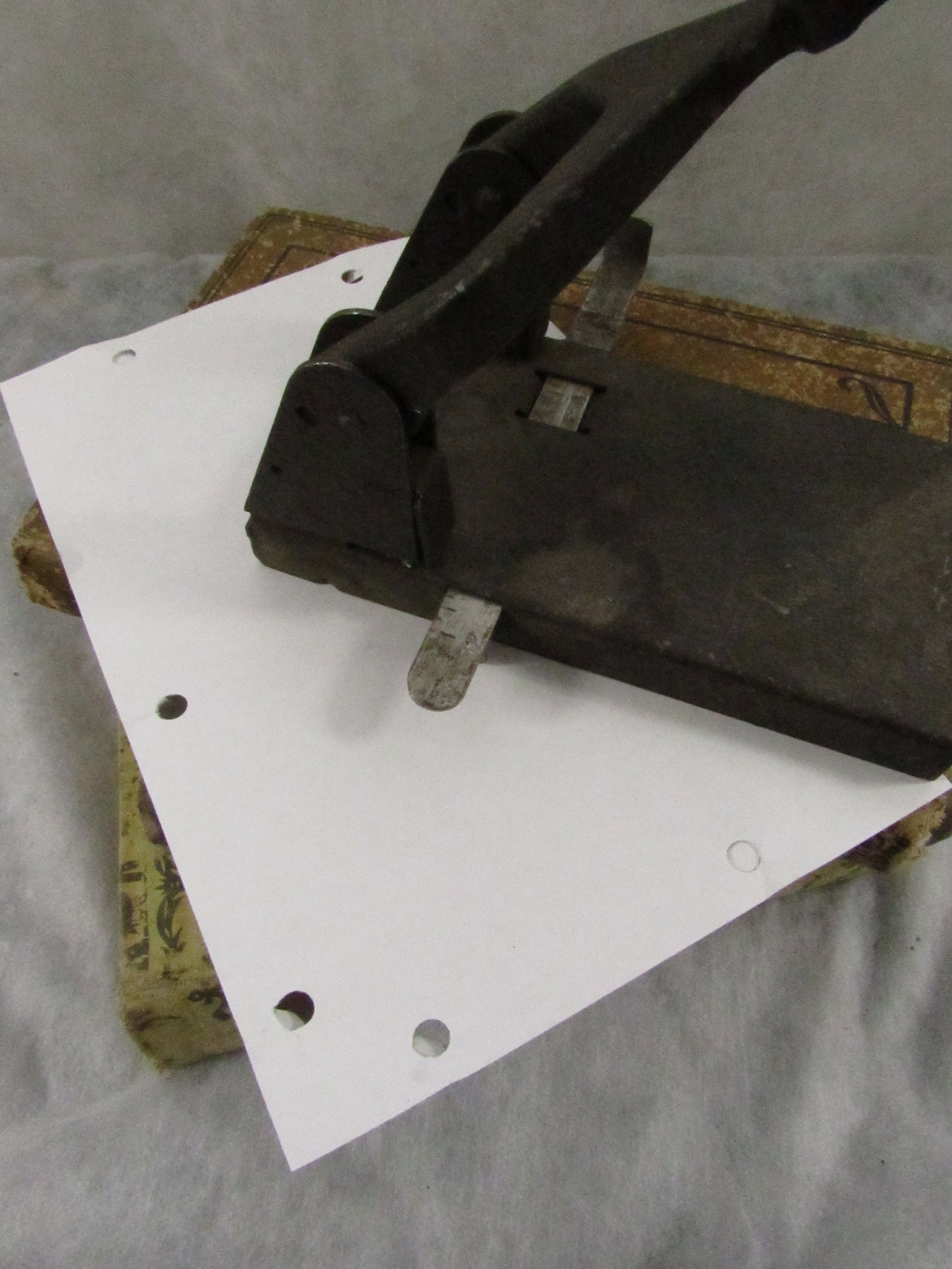 Vintage Hole Punch Office Supplies Desk Prop Display Rusty Crafting ...