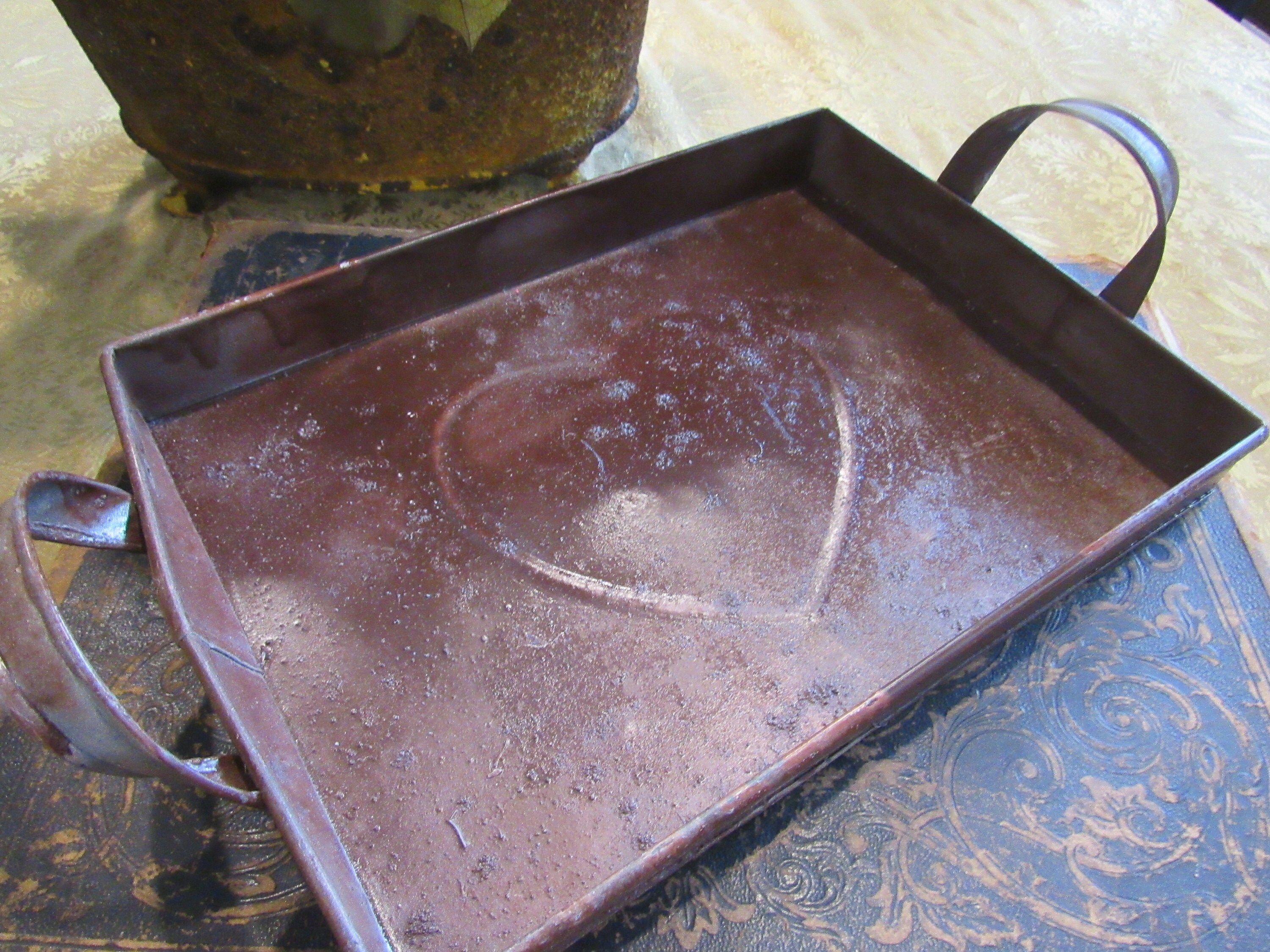 Vintage Metal Miniature Decorative Tray - Etsy UK