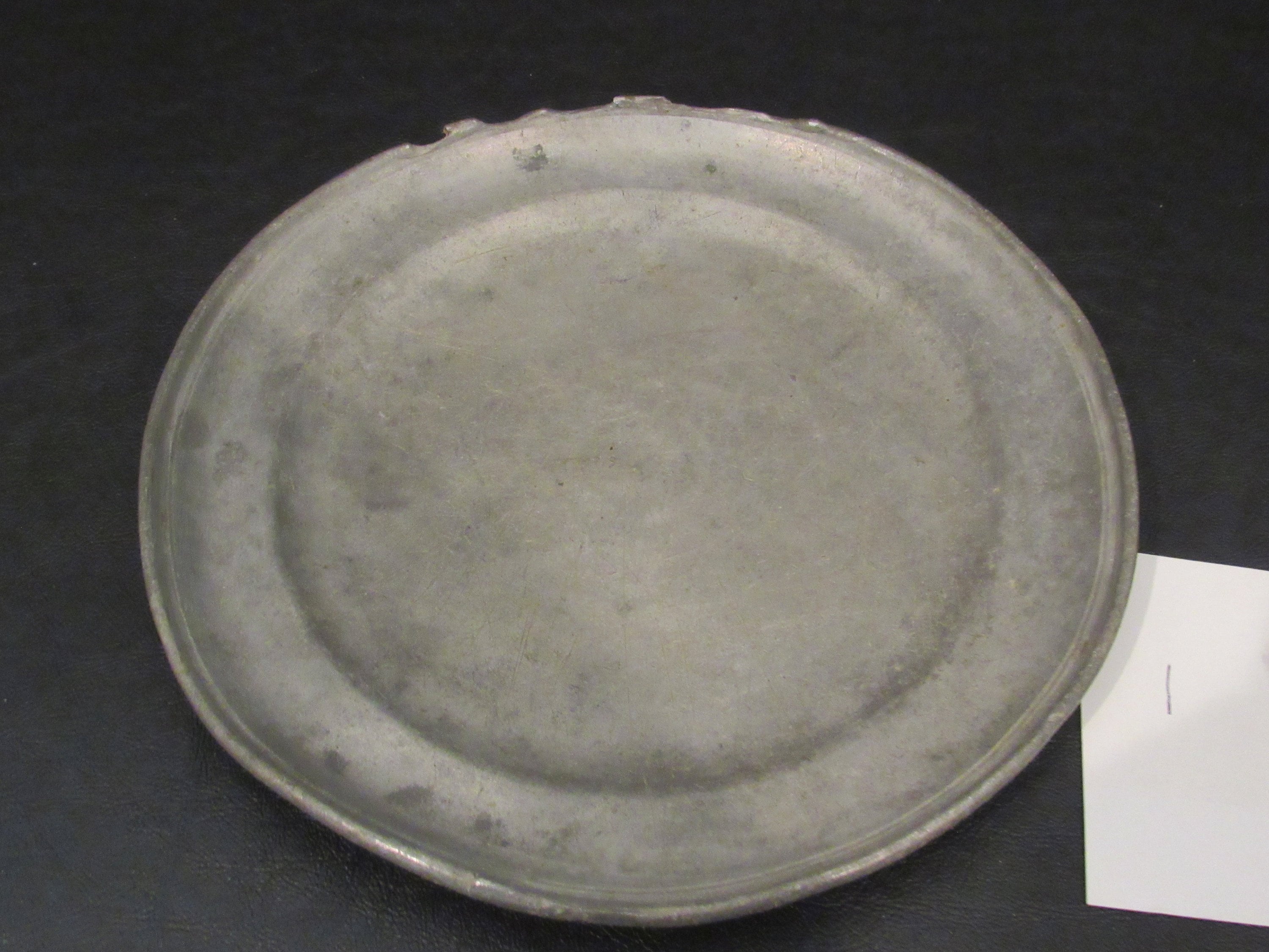Antique PRIMITIVE 18th Century Pewter Plate EACH - Etsy