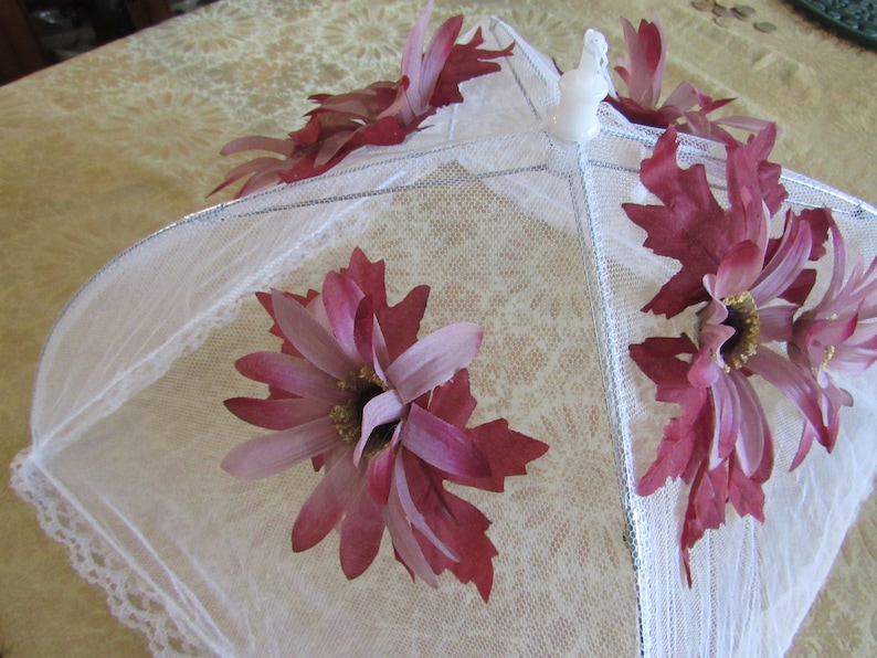 Vintage Mesh Dome Food Cover Bug Food Protector Summer Picnic | Etsy