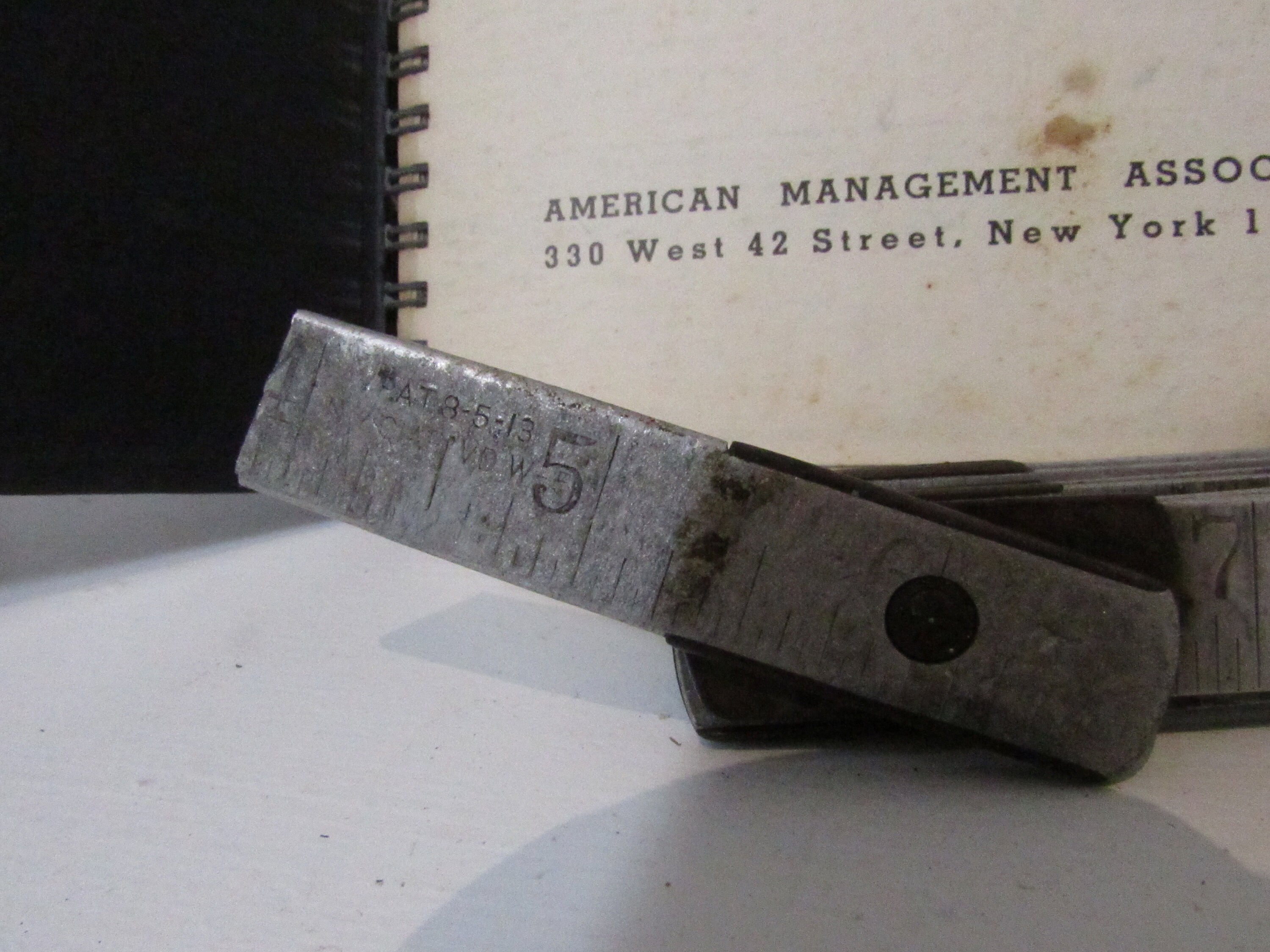 Vintage Metal Folding Ruler Zig Zag Measuring Tape the - Etsy