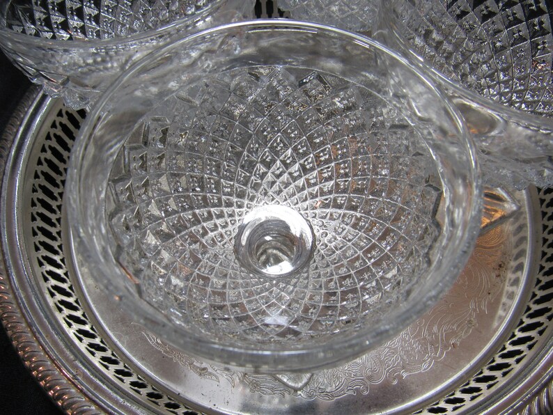 Vintage EAPG Coupes Westmoreland English Hobnail Low Sherbet Dessert ...