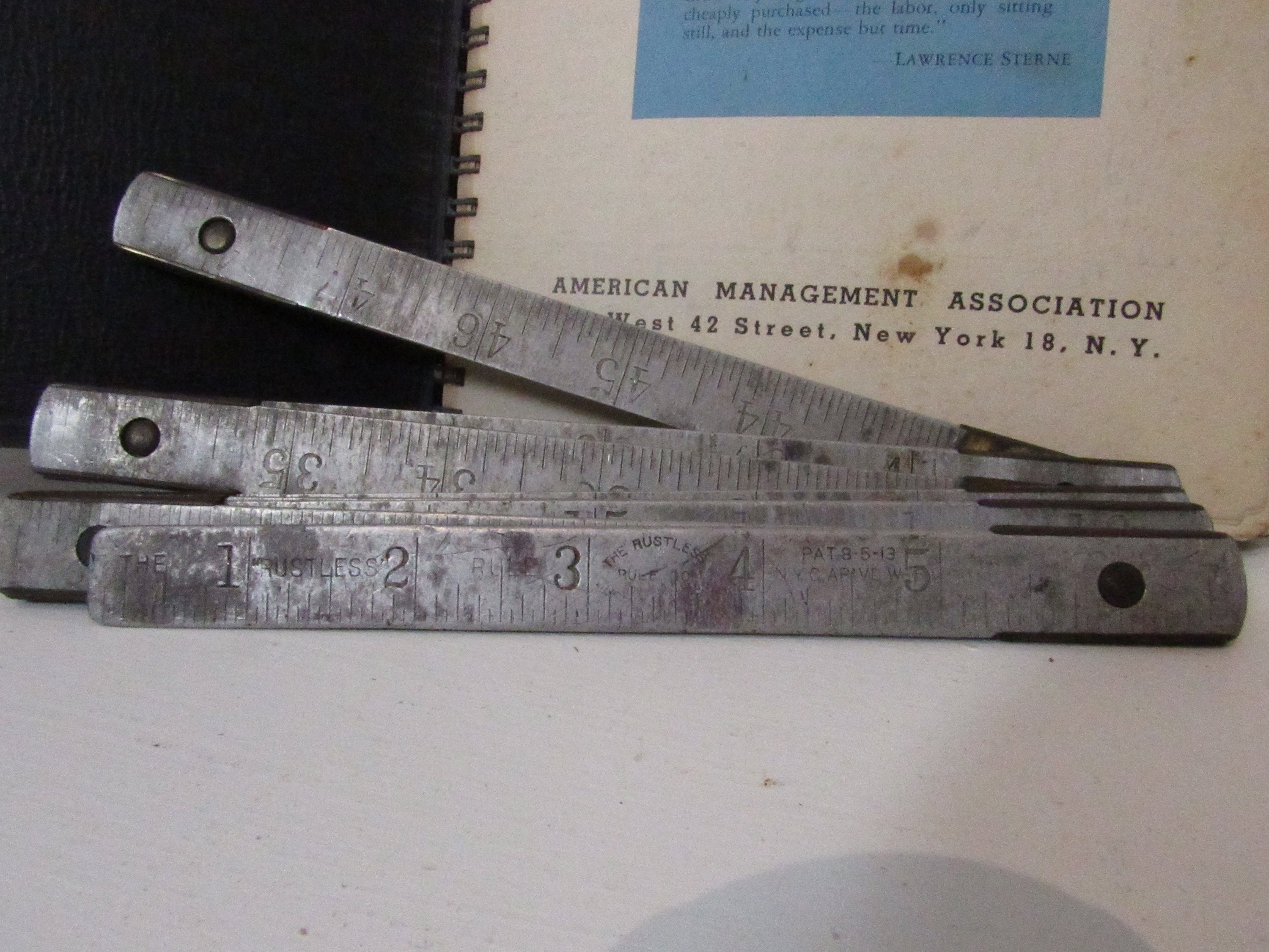 Vintage Metal Folding Ruler Zig Zag Measuring Tape the - Etsy
