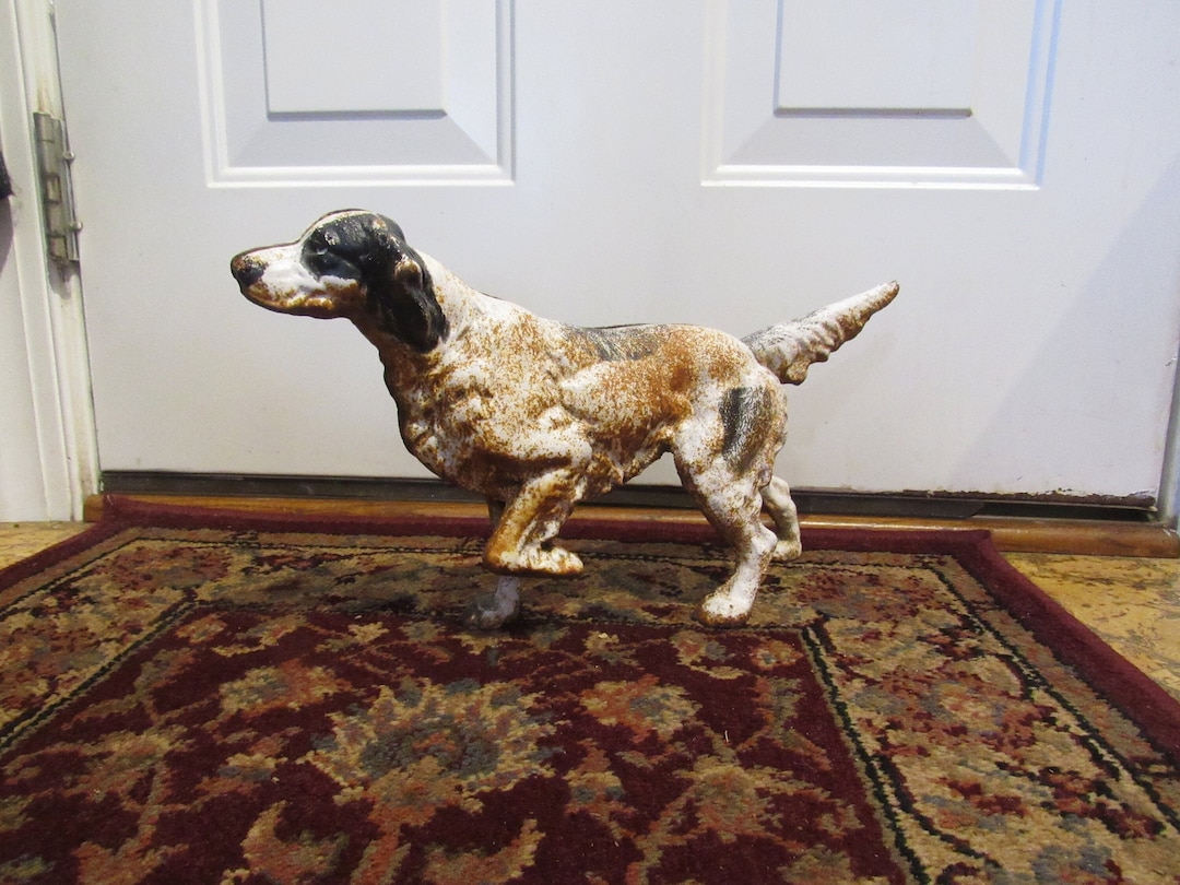 Antique Cast Iron Irish Setter Pointer Door Stop Rusty RARE - Etsy