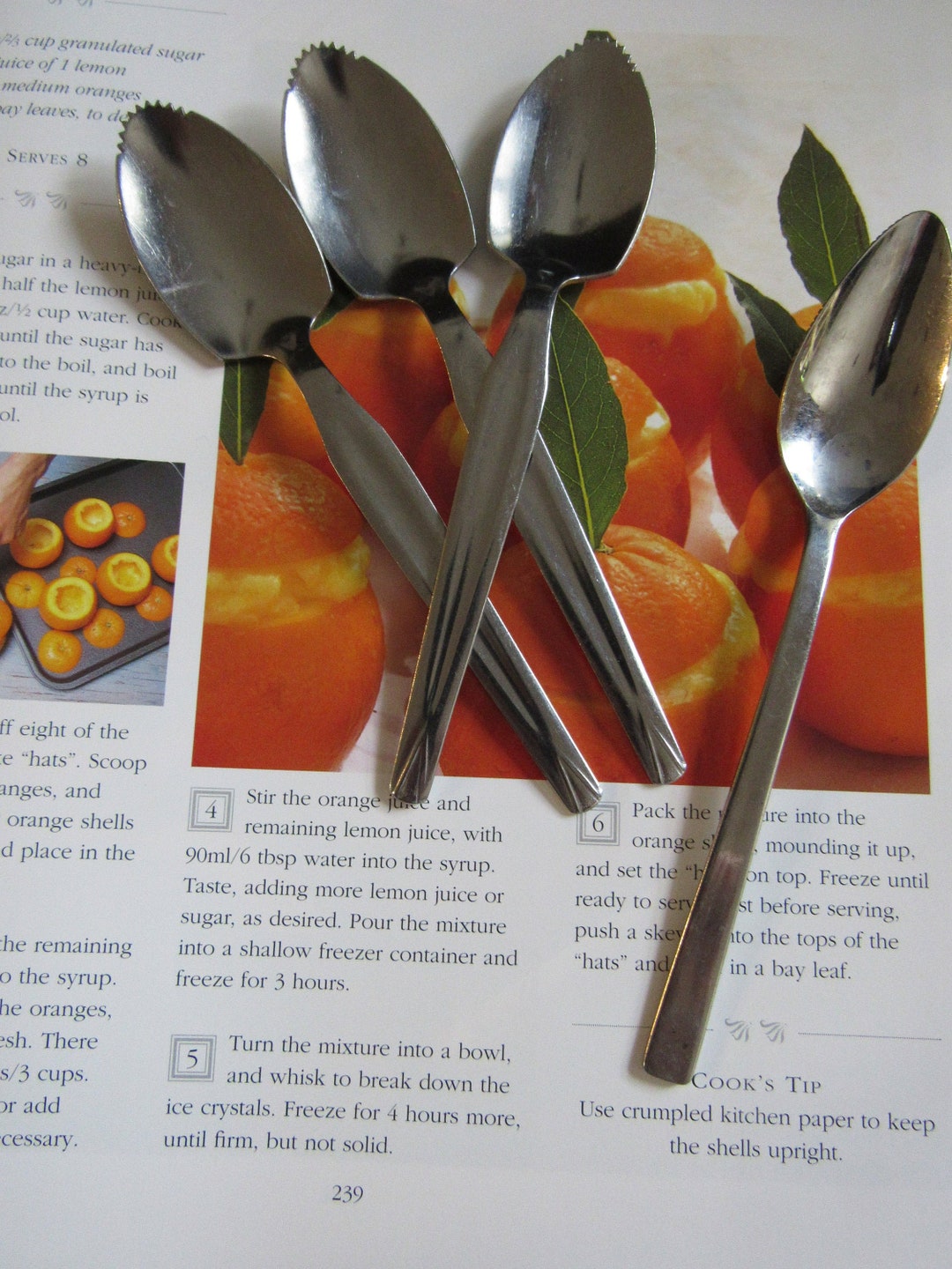 Vintage Grapefruit Citrus Spoons Mid Century Style EACH Citrus Spoon ...