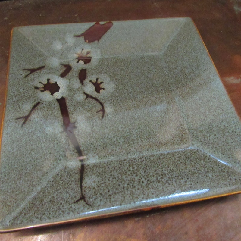 Cherry Blossom Plate - Etsy