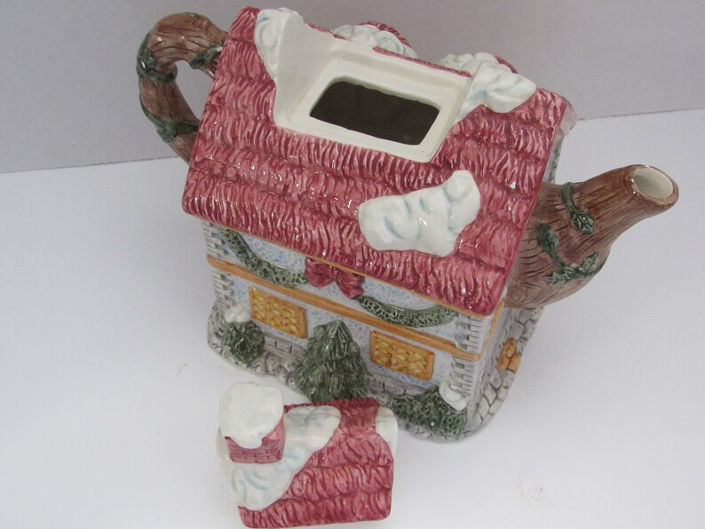 Vintage Musical English Cottage HOUSE TEAPOT Music Box - Etsy