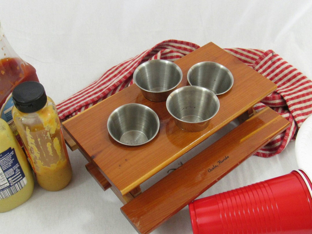 Vintage BBQ Condiment Holder Picnic Table Souvenir Florida Summer ...