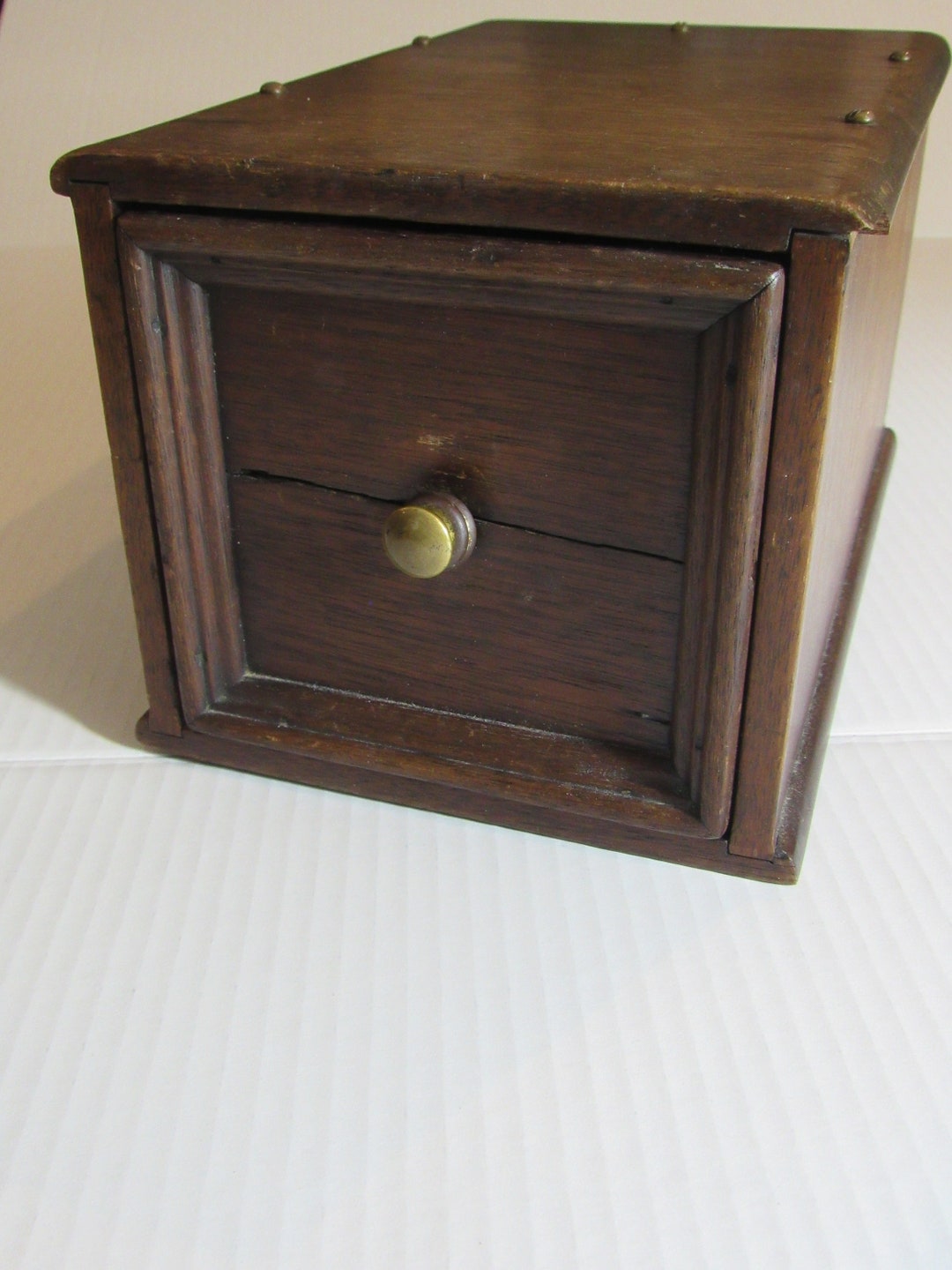 Antique Wooden Card Catalogue Box Upcycled - Etsy
