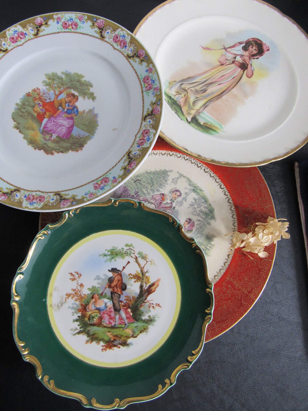 Vintage Cottage Chic Collection of Plates Lot of Dinner Plates Serving ...