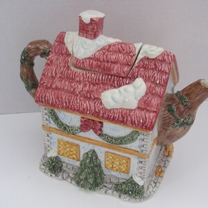 Vintage Musical English Cottage HOUSE TEAPOT Music Box - Etsy
