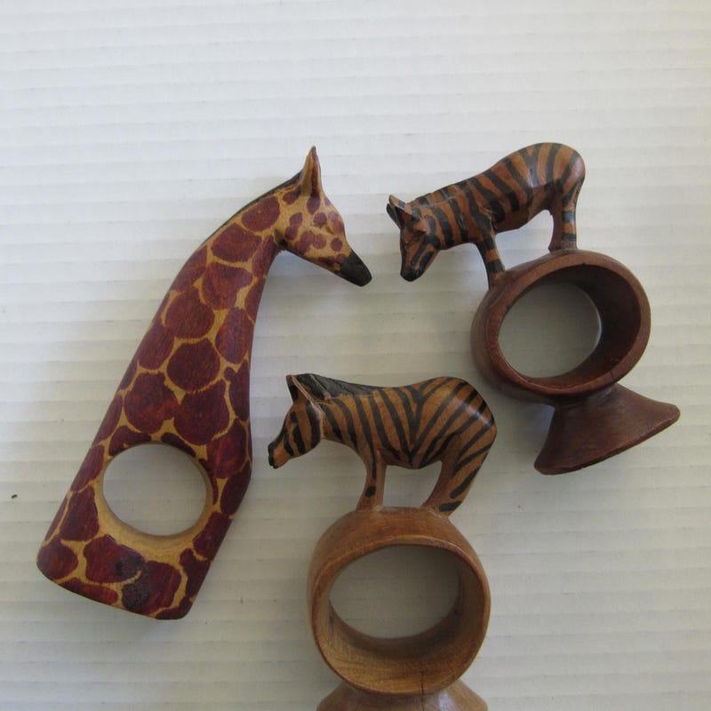 African Napkin Rings - Etsy