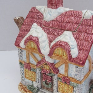 Vintage Musical English Cottage HOUSE TEAPOT Music Box - Etsy