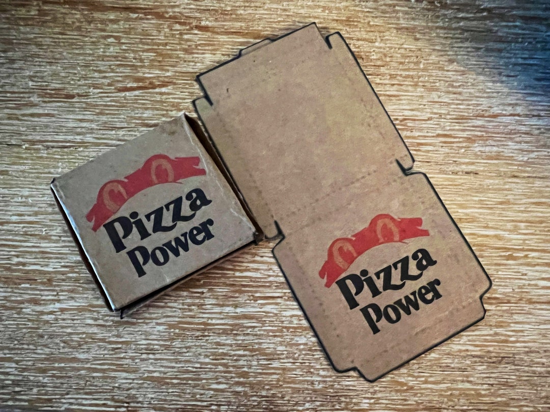 Pizza Power 2 Pk Pizza Boxes Paper Diorama Display Prop 1/12 Scale - Etsy