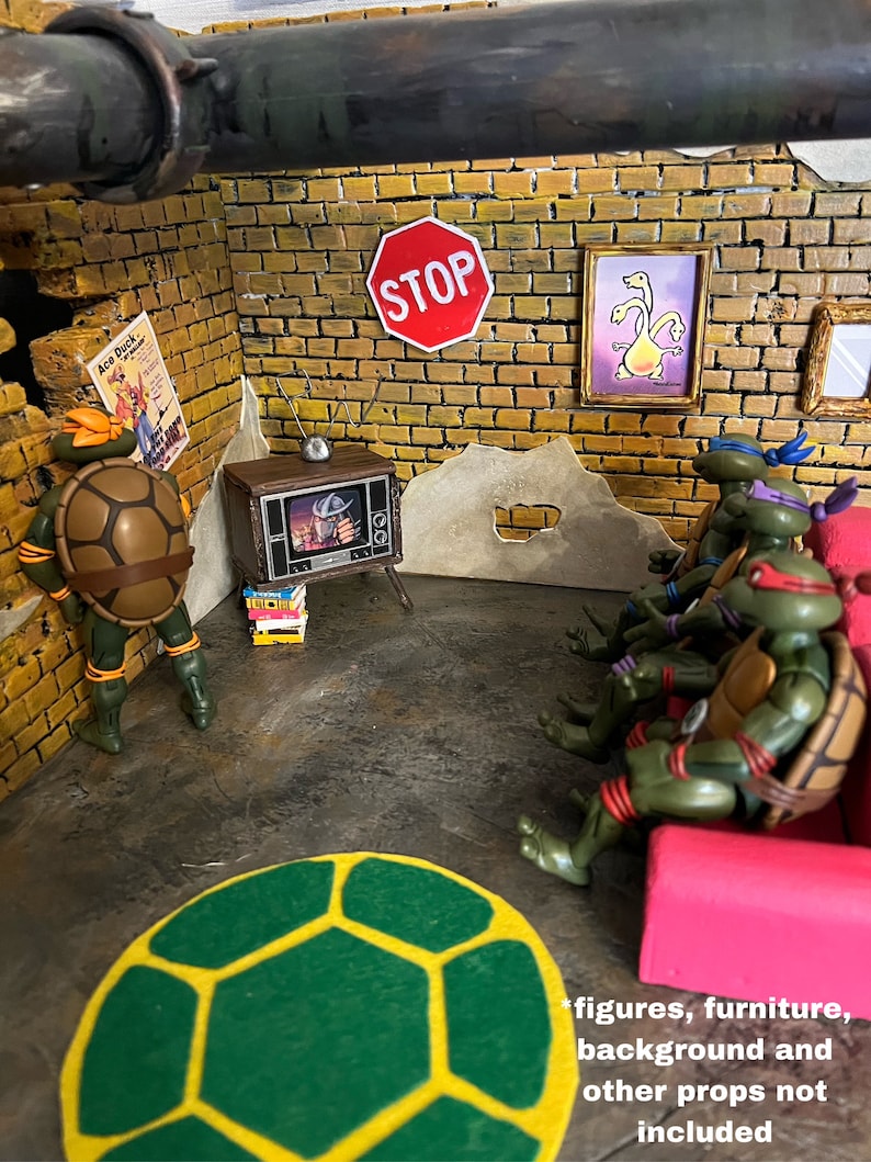 Sewer Lair Cartoon Deluxe Prop Set Dio Display Neca Mirage Super 7 - Etsy