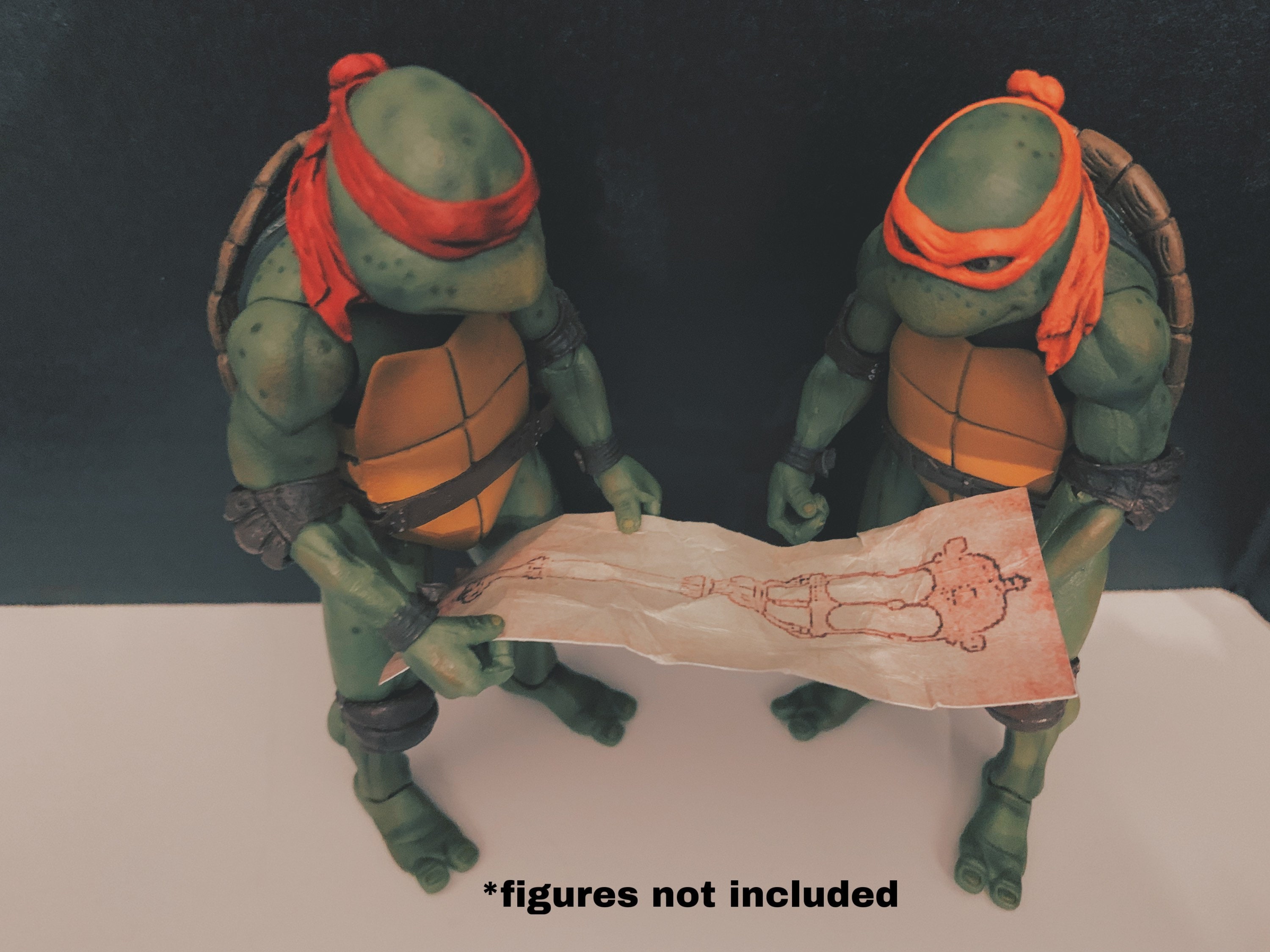 1993 Turtles Movie Scepter Drawing Kappa Scroll Diorama - Etsy