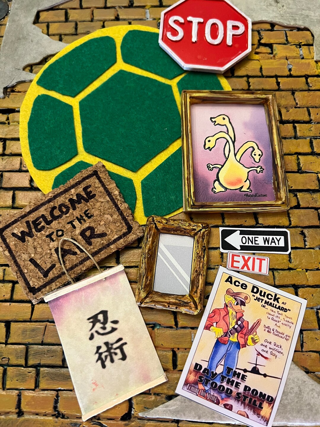 Sewer Lair Cartoon Deluxe Prop Set Dio Display Neca Mirage Super 7 - Etsy