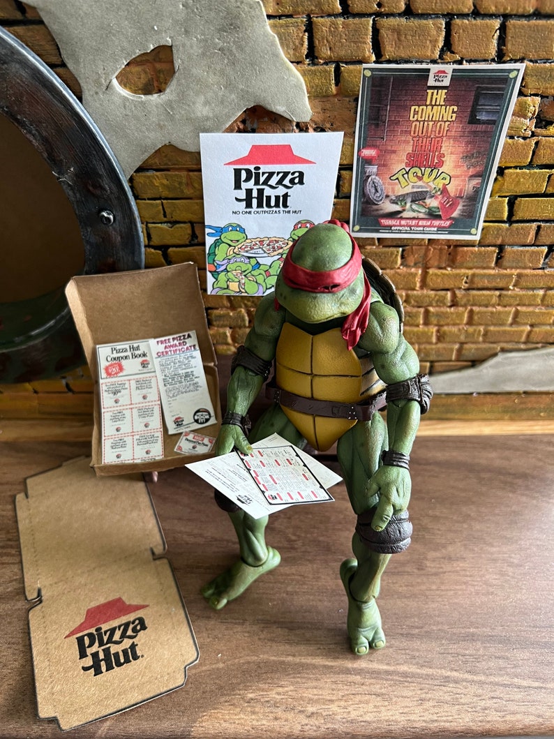 Pizza Hut Party Pack 9 Pcs Paper Diorama Display Prop 1/12 Scale - Etsy