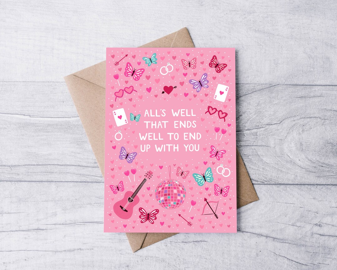 Taylor Swift Valentines Day Card, Swifty Valentines Day Card ...