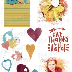 Thanksgiving Bible Journaling Printable Kit - Grateful Heart ...