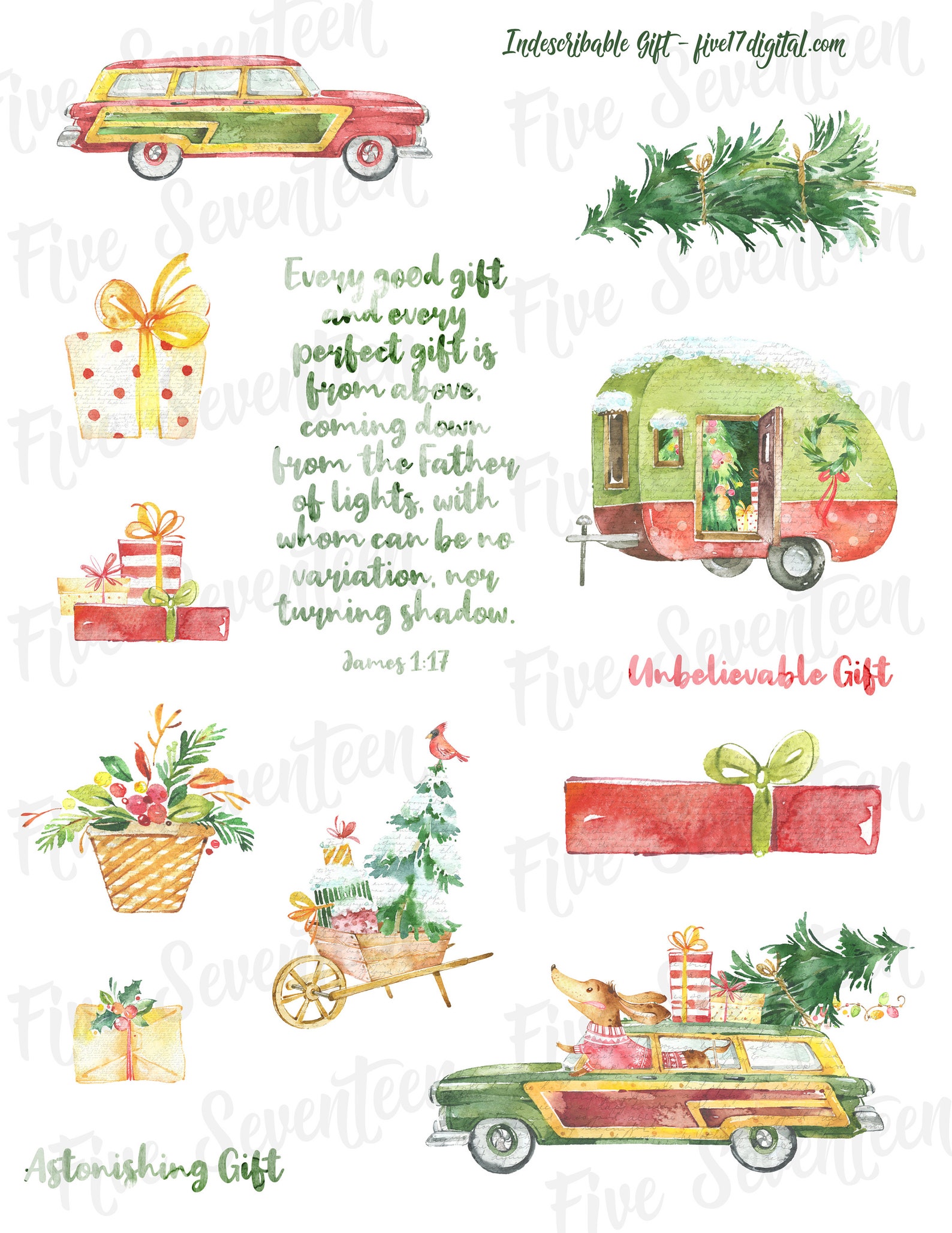 Indescribable Gift Bible Journaling Printable Kit Christmas - Etsy
