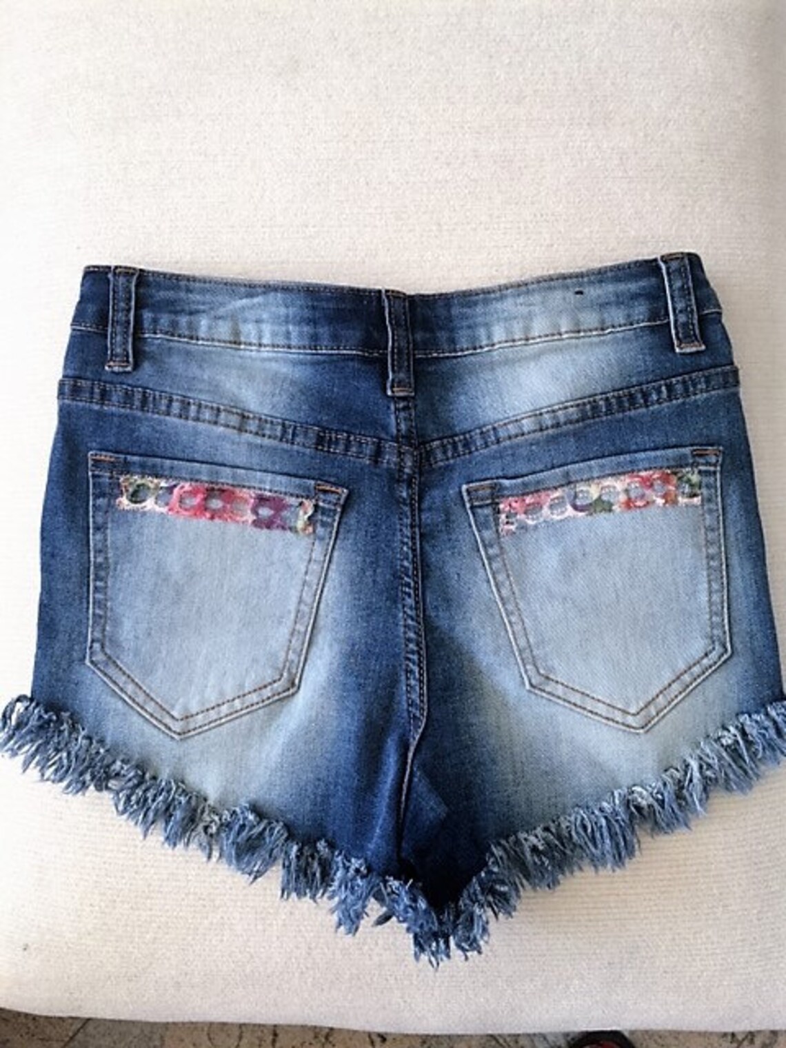 Jean Shorts, Decorated Shorts, Shorts With Fringes, Ripped, Shredded ...