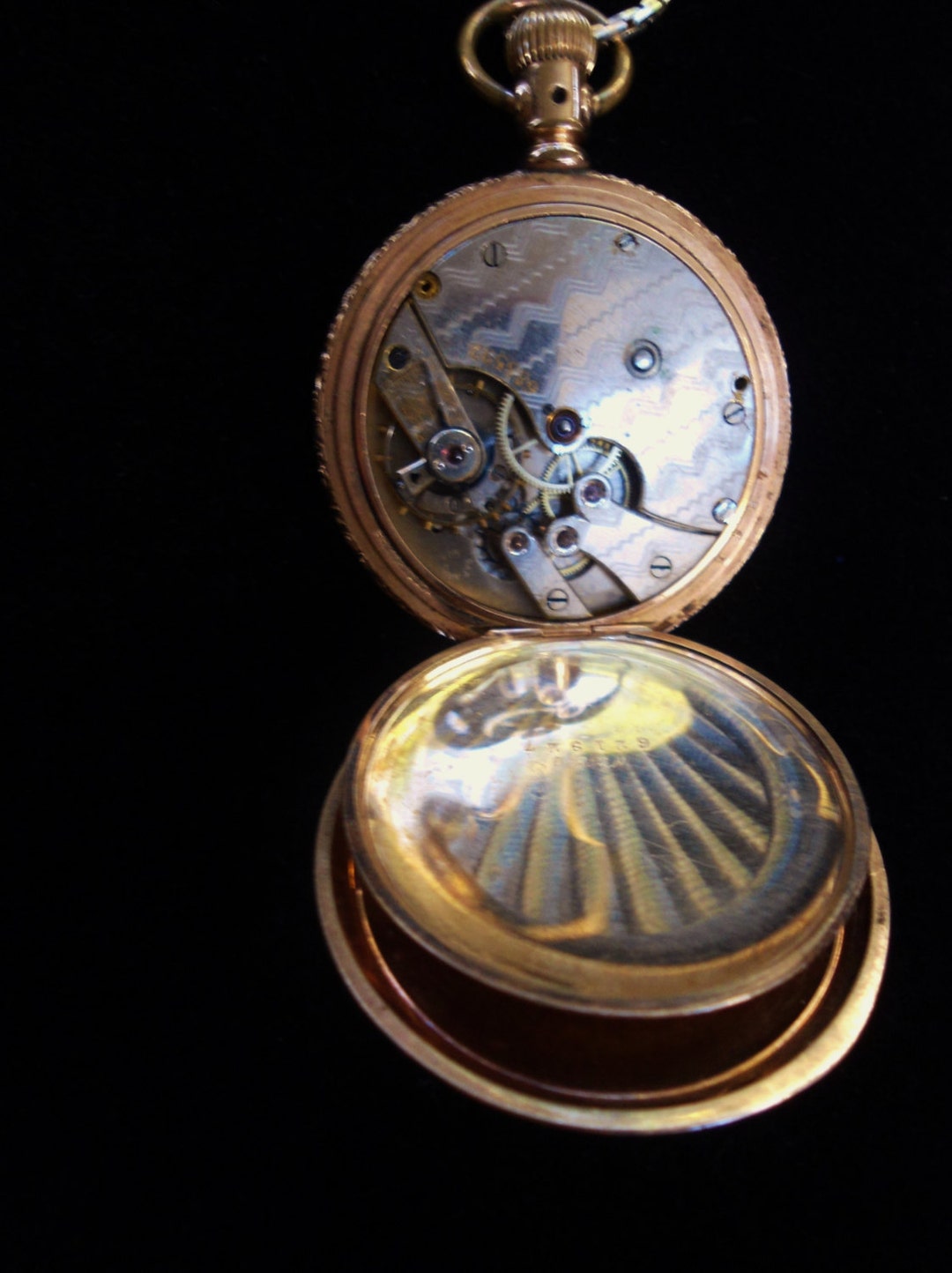 1927 Pocket Watch, Crescent Watch Co, Made in Brooklyn, NY, 24 K Gold ...