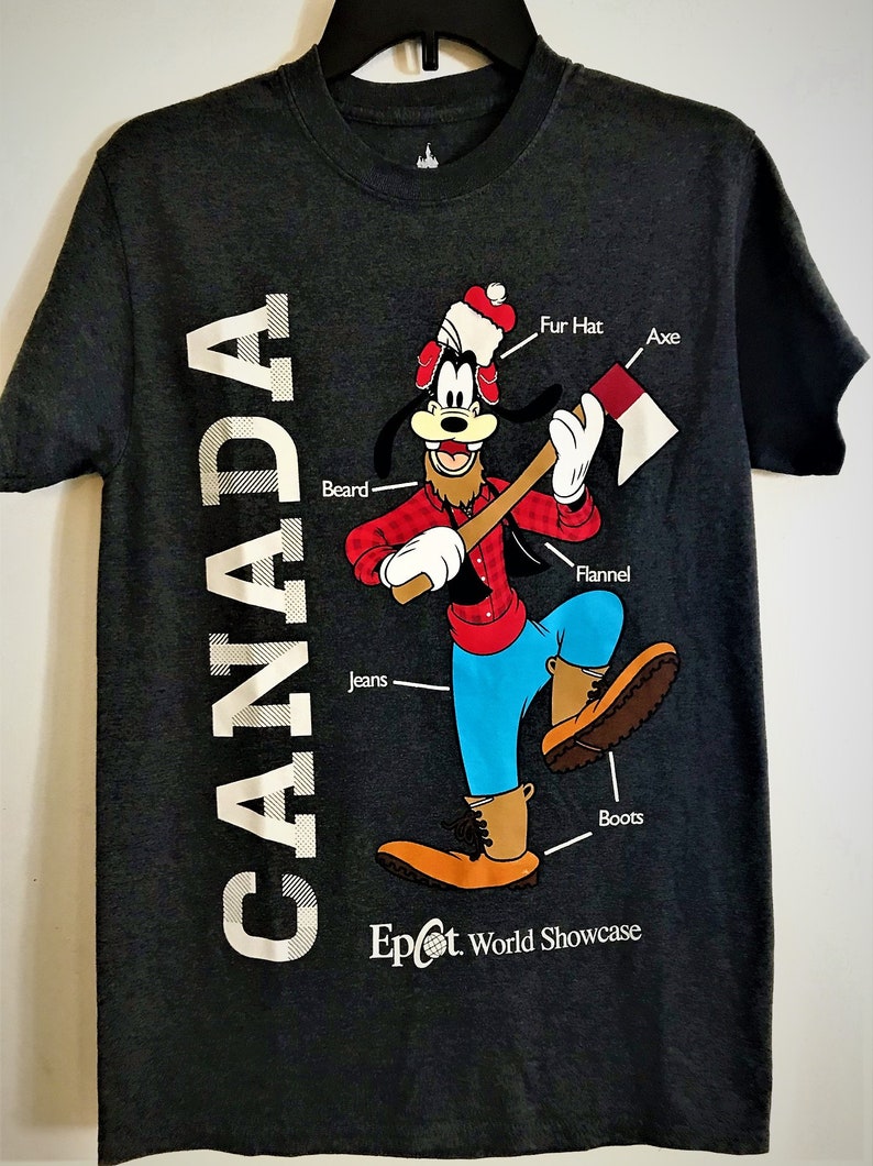 Rare Disney T-shirt, Goofy T-shirt, Lumberjack Goofy, Walt Disney T ...