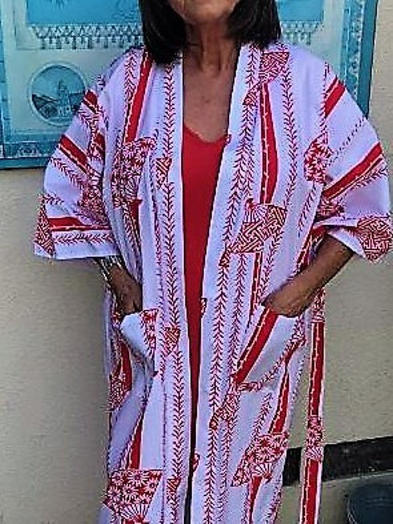 Japanese kimono robe white - Gem