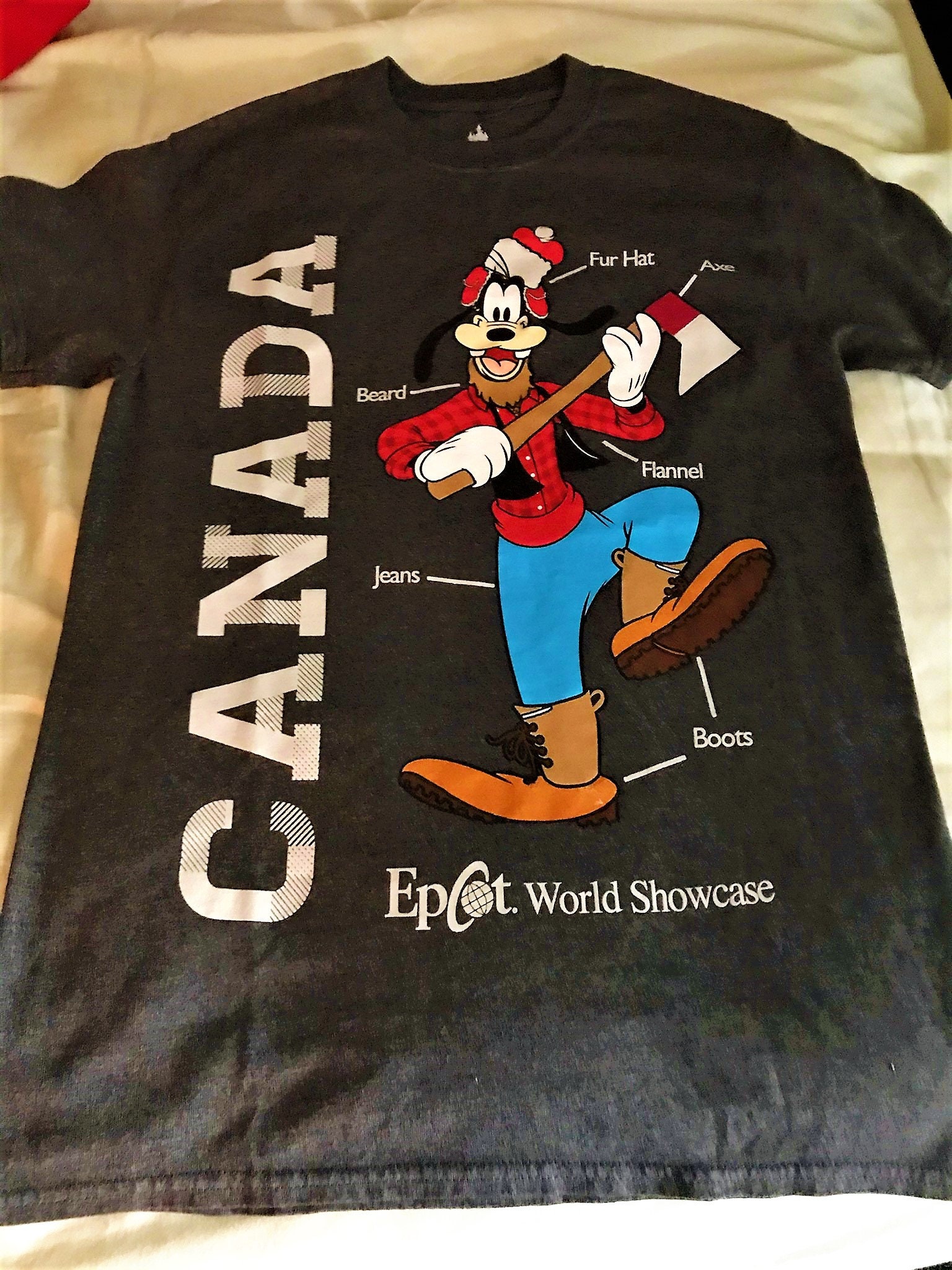 Rare Disney T-shirt, Goofy T-shirt, Lumberjack Goofy, Walt Disney T ...