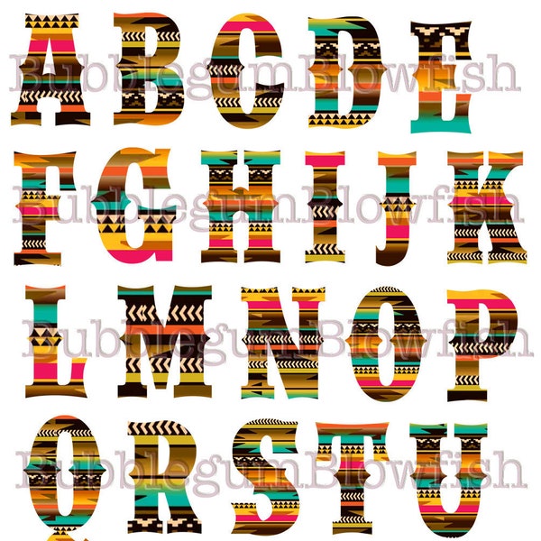 Aztec Letters - Etsy