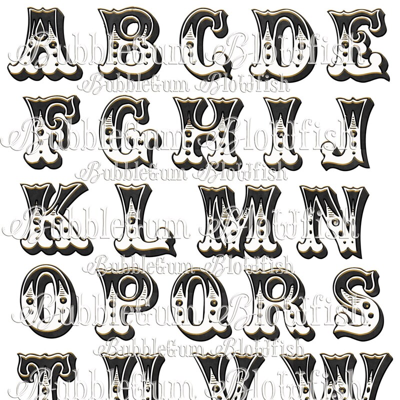 Carnival Letters - Etsy