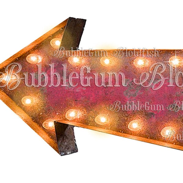 Lighted Arrow Sign - Etsy