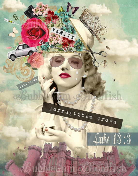 Corruptible Crown Vanity Collage Art Sheet 11x14 Digital | Etsy