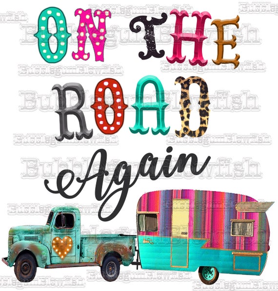 On The Road Again Clipart