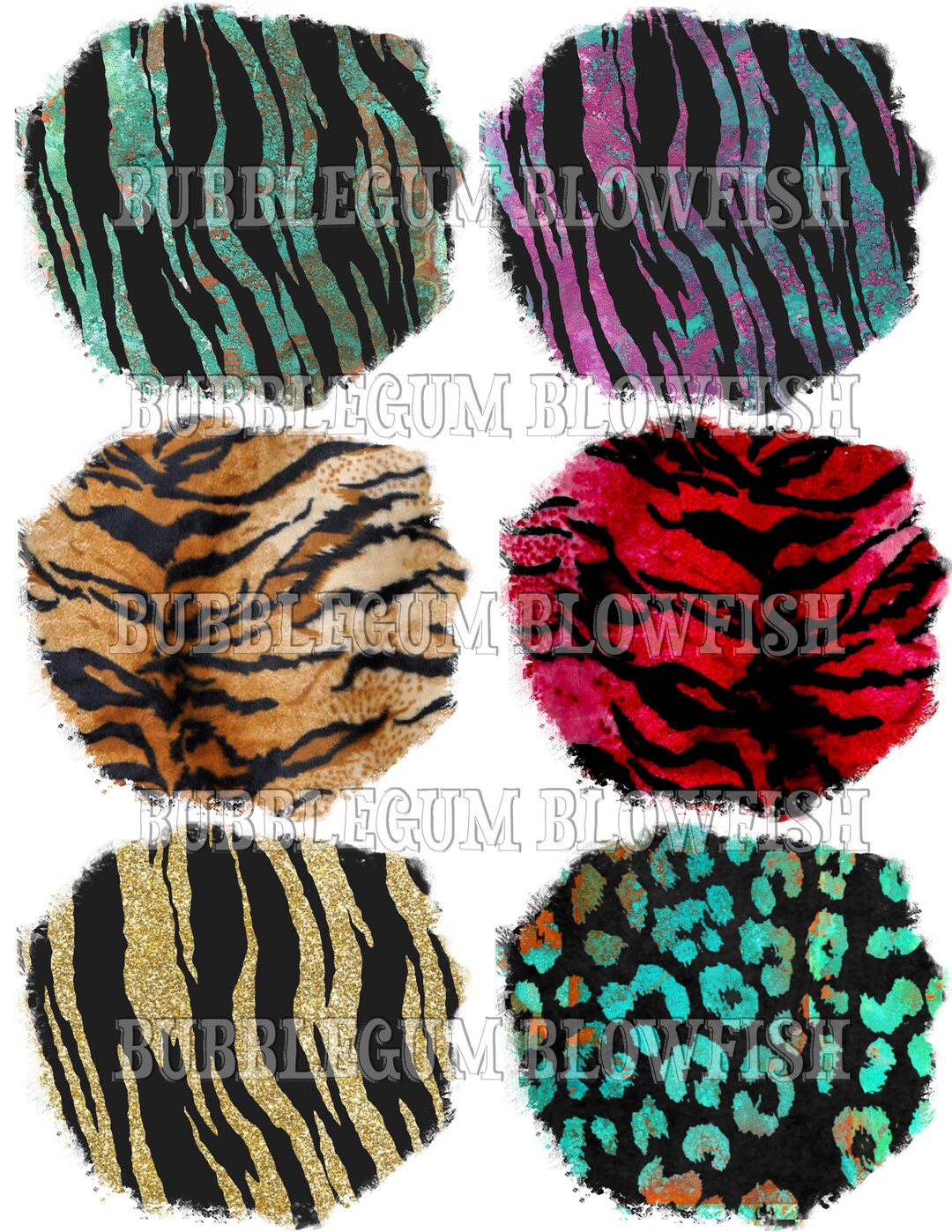 Textured Funky Bold Animal Print Cheetah Leopard Tiger Giraffe - Etsy