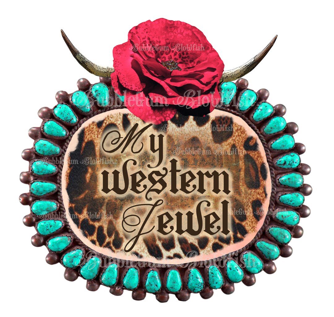 Turquoise Jewel Frame 1 Boutique Style Digital File LOGO DESIGN This ...