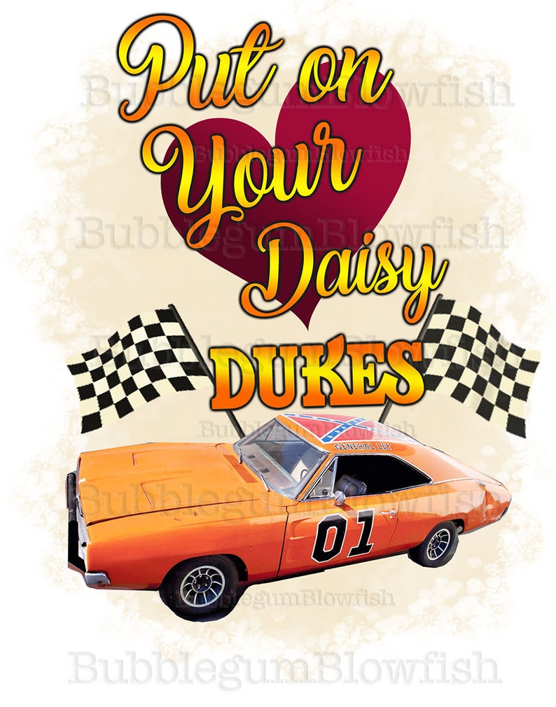Dukes of Hazzard Daisy Duke Digital Graphic Design Clipart - Etsy Israel