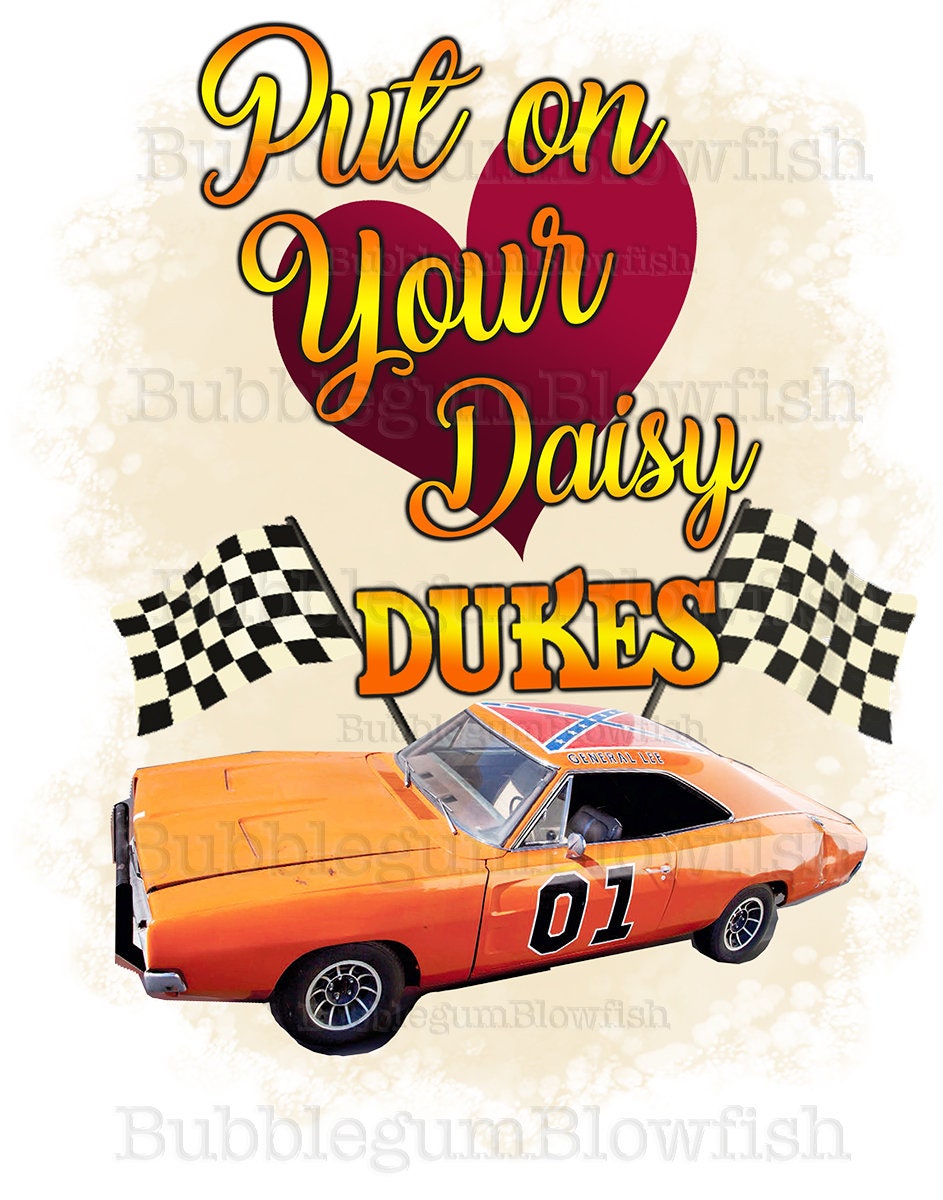Dukes of Hazzard Daisy Duke Digital Graphic Design Clipart - Etsy UK