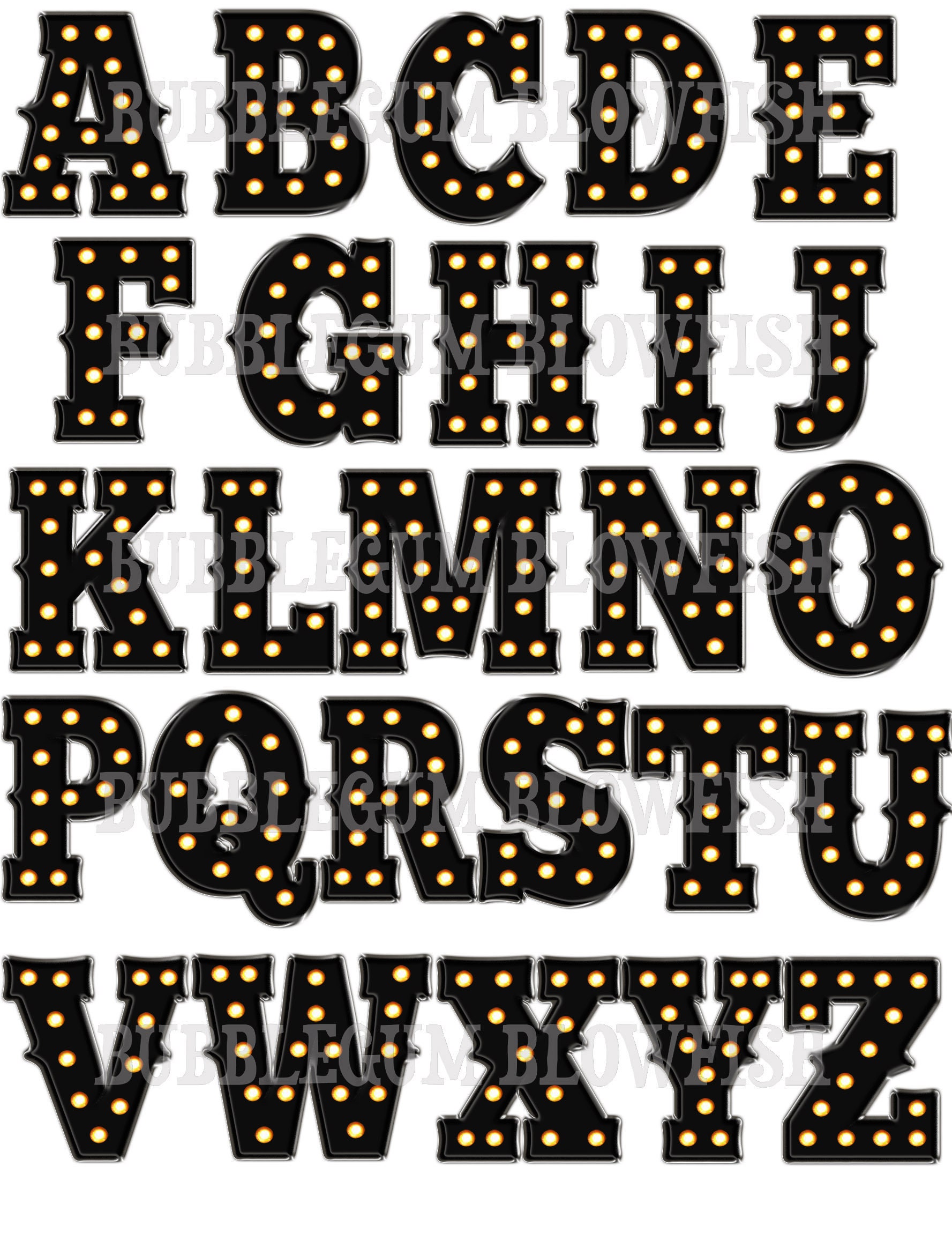 New Black 2 Vintage Marquee Light up Alphabet Letters SINGLE | Etsy