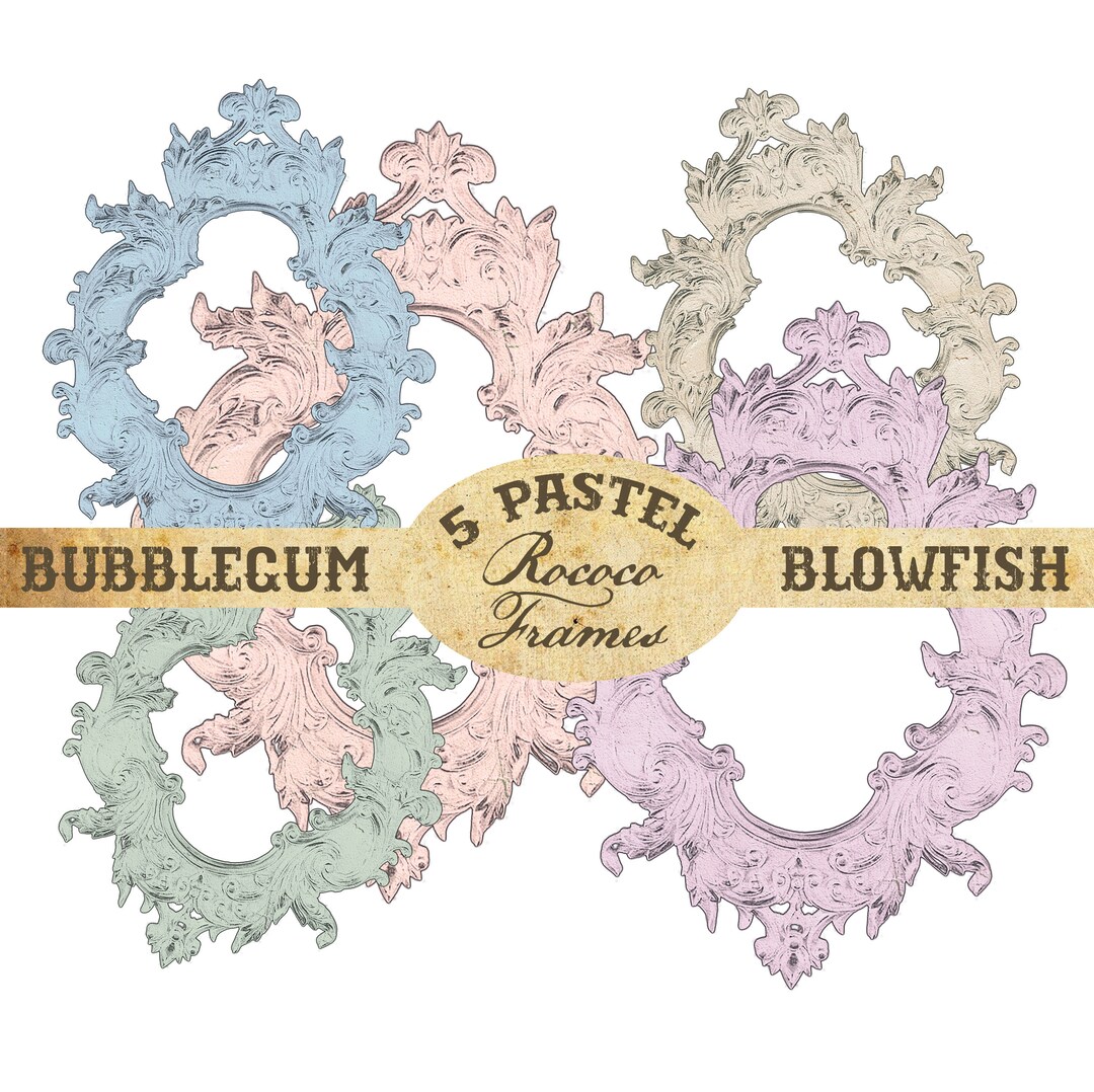 Rococo Digital Frames - Etsy