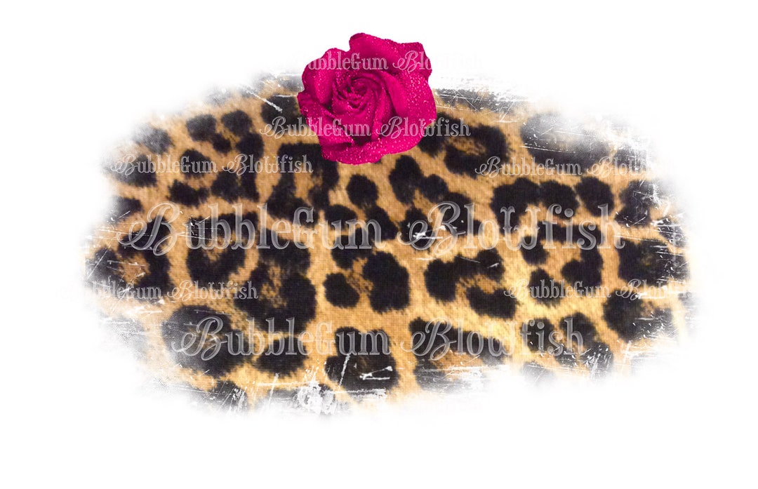 Cheetah Print Rose TSHIRT Transfer DIY Design Not Physical - Etsy