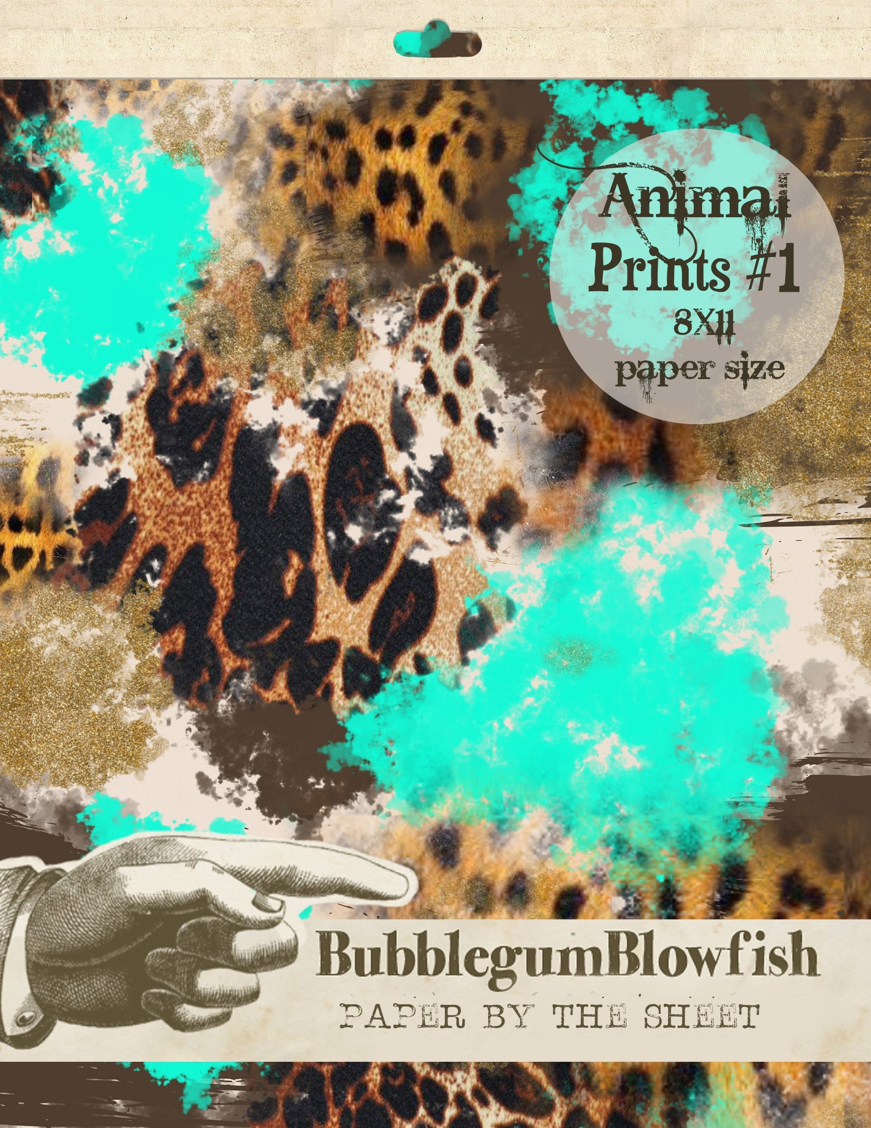 Bubblegumblowfish Paper by the Sheet Wild Animal Print Textures Digital ...