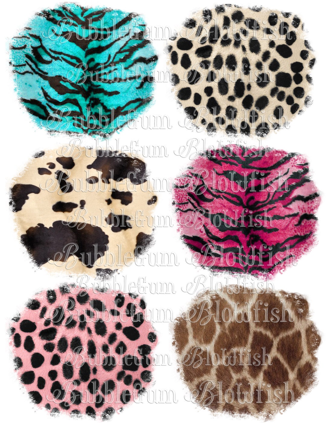 Textured Funky Furry Animal Print Cheetah Leopard Tiger - Etsy
