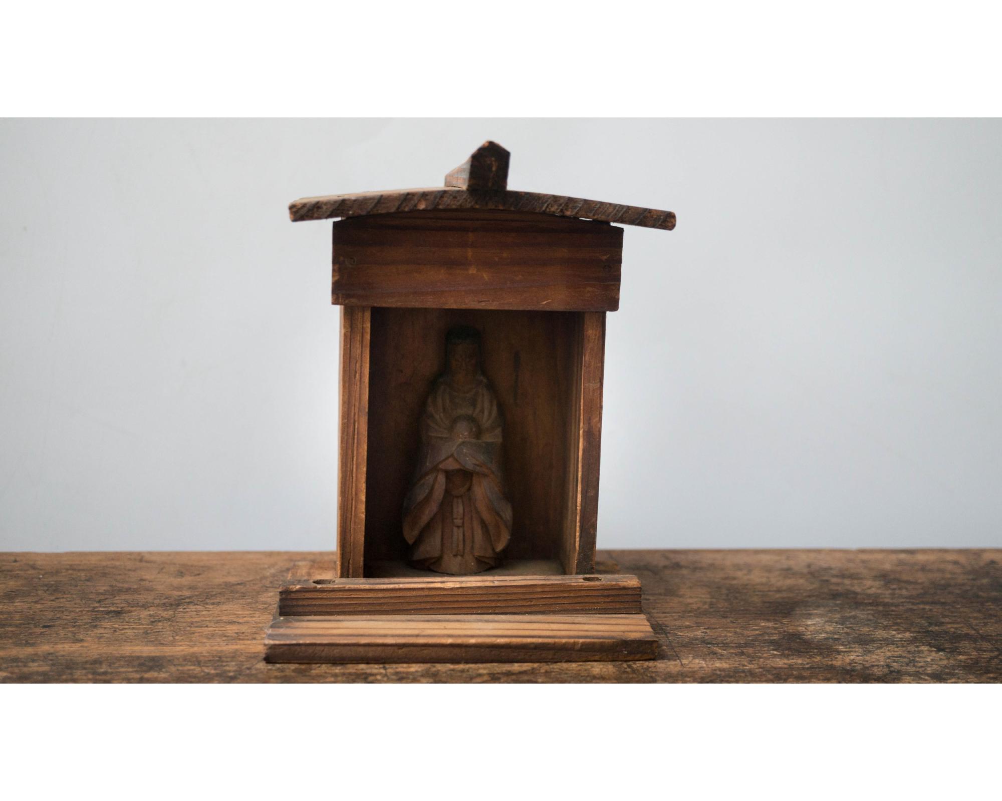 Old Miniature Shrine With Unknown God / Japanese Mingei - Etsy