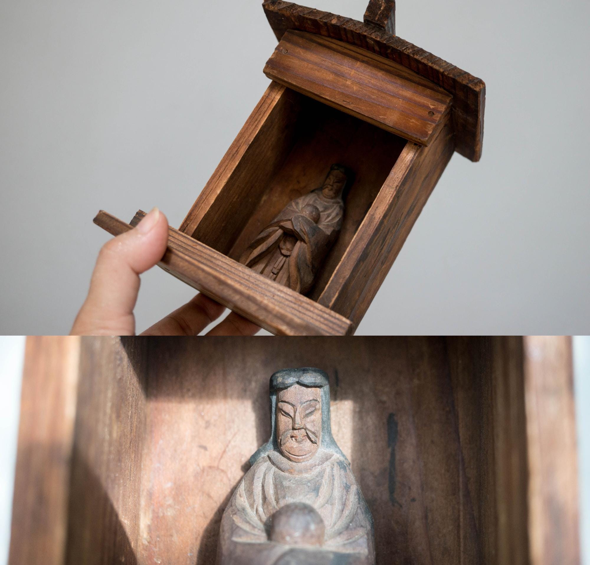 Old Miniature Shrine With Unknown God / Japanese Mingei - Etsy