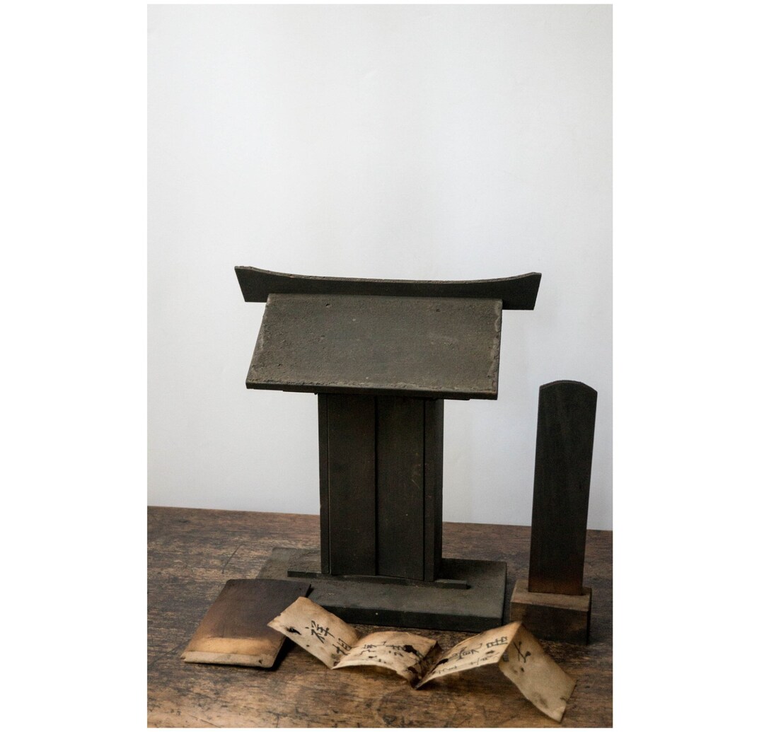 Old Sooty Zushi,with the Buddhist Mortuary Tablet - Etsy